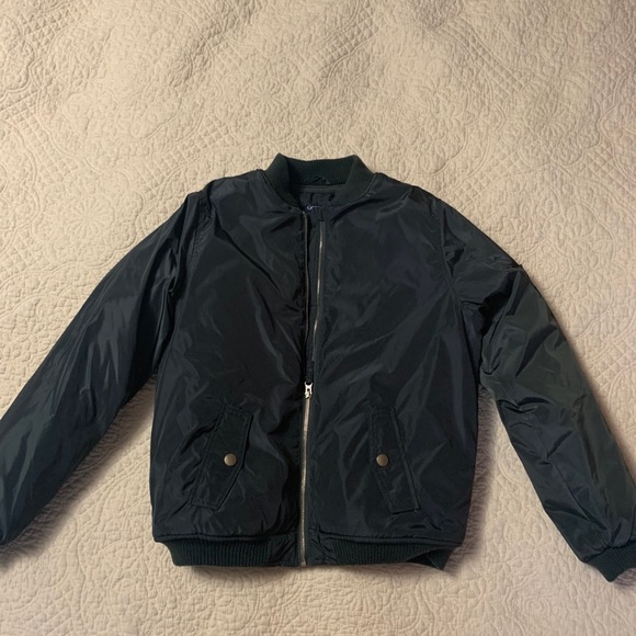 George | Jackets & Coats | George 416 Girls Forest Green Bomber Jacket ...